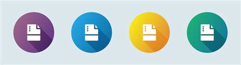 Format Solid Icon In Flat Design Style File Type Signs Illustration 51575842 Vector Art At