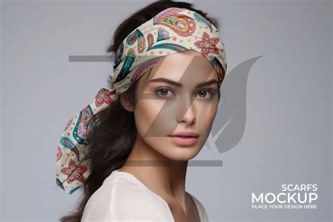 دانلود فایل لایه باز موکاپ روسری و شال زنانه دانلود رایگان فایل لایه باز، Psd، وکتور، لوگو و موکاپ