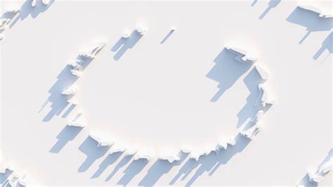 단순한 빈 흰색 연단 무대 배경의 상단보기 미래 지향적 인 기술 설계 추상적 인 파라 메트릭 인테리어 공백이 열린 3d 일러스트 모형 흰색 건물 창백한 기하학적 패턴 0명에