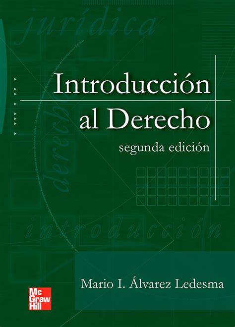 Introducción Al Derecho 2da Edición Mario I Álvarez Ledesma