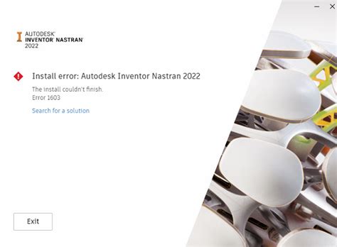 此 Windows Installer 软件包存在问题在安装过程中运行的一个程序未按预期完成 安装 Nastran 时