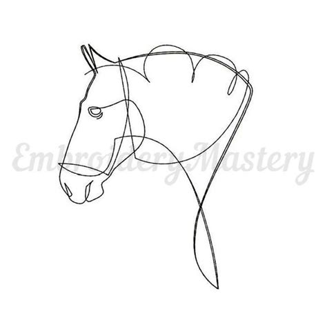 Horse Embroidery Design Horse Silhouette Machine Embroidery Design