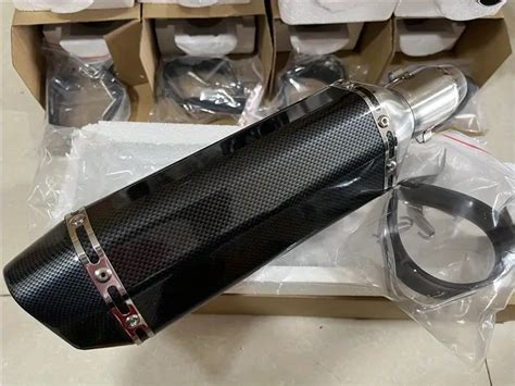 Chmotor 카본 파이버 오토바이 배기 머플러 파이프 250cc 350cc 600cc Nmax Tmax53 Temu Republic Of Korea
