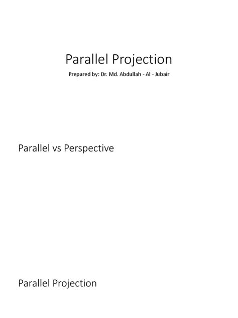 Parallel Projection 02 Pdf