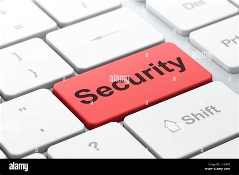 Safety Concept Security On Computer Keyboard Background Stock Photo Alamy