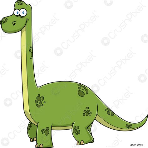 Brontosaurus Dinosaur Cartoon Character Stock Vector 5017201 Crushpixel