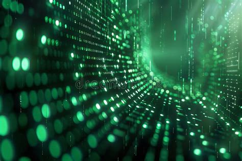 a digital matrix background with binary code in shades of green creating an abstract and