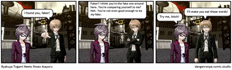 Byakuya Togami Meets Shozo Asayoru From Dr Blowback R Danganronpa