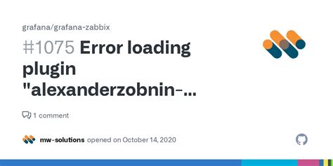 Error Loading Plugin Alexanderzobnin Zabbix Datasource Is Unsigned