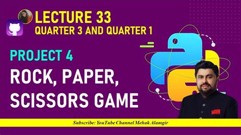 Rock Paper Scissors Game In Python Youtube
