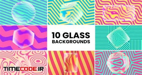 دانلود پروژه آماده افتر افکت بک گراند متحرک Glass Backgrounds تایم کد
