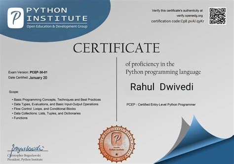 🌟 Excited To Announce That I Have Successfully Completed The The Python