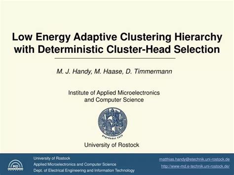 Ppt Low Energy Adaptive Clustering Hierarchy With Deterministic