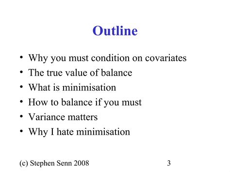 Why I Hate Minimisation Ppt