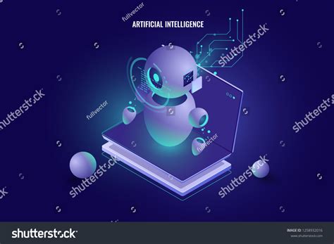 Data Analysis Machine Education Ai Artificial Stock Vector Royalty