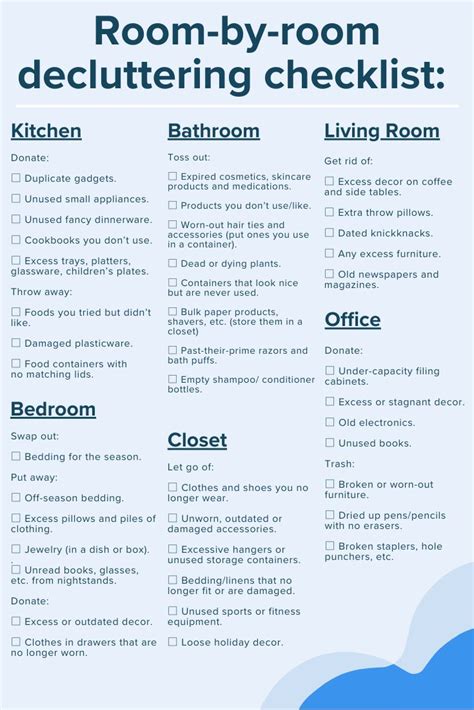 The Ultimate Decluttering Checklist What To Get Rid Of Room By Room In 2025 Declutter