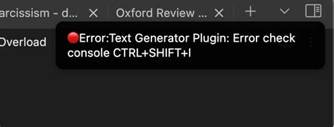 Error Since Update · Issue 25 · Nhaouariobsidian Textgenerator Plugin