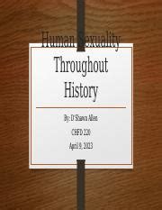 Evolution Of Human Sexuality Throughout History Course Hero