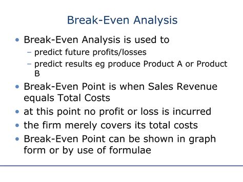 Break Even Charts Simplified Ppt