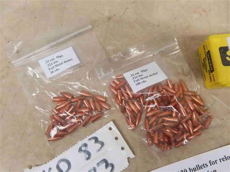 230 Bullets For Reloading 223 Ammo Mcsherry Auction Service Ltd