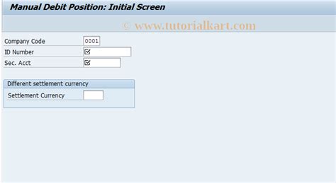 FWZE SAP Tcode Manual Debit Position FWZE SAP Tcode Manual Debit Position