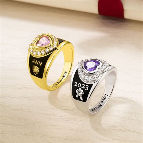Custom Womens Class Ring For High School College And University