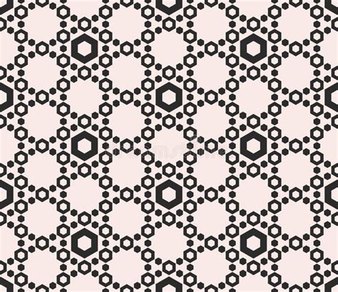 Vector Hexagons Texture Geometric Seamless Pattern With Perforated Hex