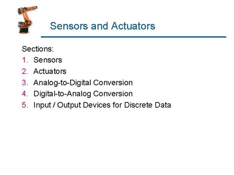 Sensors And Actuators Sections Sensors Actuators