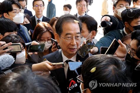 답변하는 한덕수 국무총리 연합뉴스