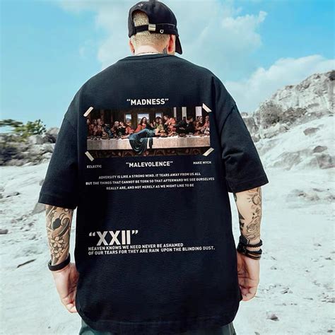 Oversized Print Summer Short Sleeved Hip Hop T Shirt Aeetee Street