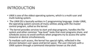 Unix Details File System Architecture Directory Pptx