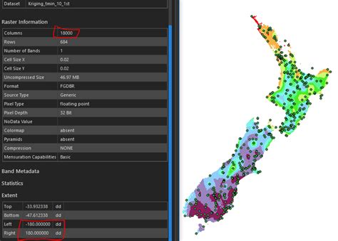 Interpolation Arcgis Pro Interpolating Causes Longitudinal Extent To Increase Ie Range