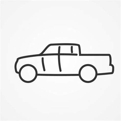 画白色运输车简笔画头像，运输车简笔画头像 简笔画 头像控