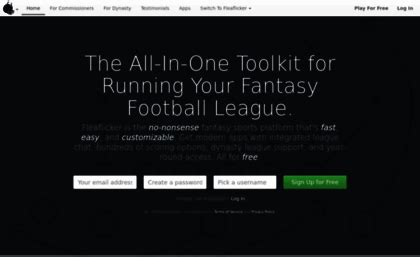 Website Free Fantasy Football Leagues · Nfl