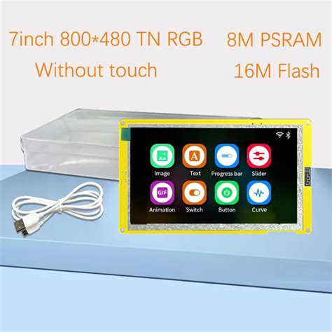 Esp32 S3 Hmi 8m Psram 16m Flash Arduino Lvgl Wifi And Bluetooth 7 800480 Smart Display 70 Zoll