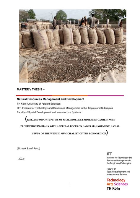 Pdf Masters Thesis Natural Resources Management And Development Risk And Opportunities Of