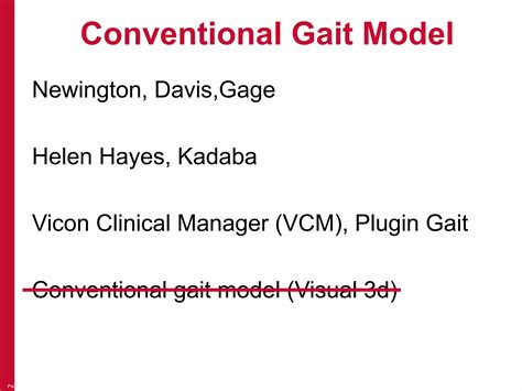 Cga Ifa 2015 3 Introduction To The Conventional Gait Model Pptx