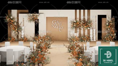 3d Sketchup TiỆc CƯỚi Dt 3d Model