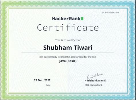 Shubham Tiwari On Linkedin Im Happy To Share That Ive Obtained A New Certification Javabasic