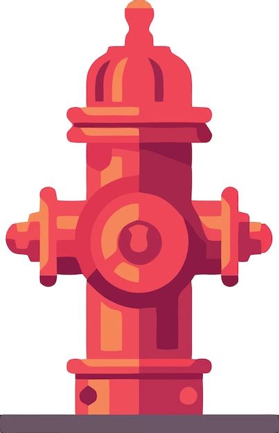 Premium Vector Red Fire Hydrant Object
