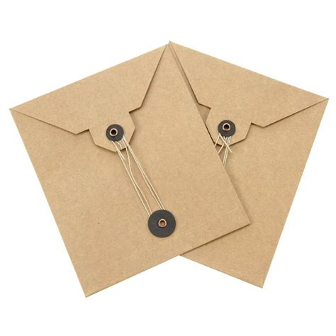Button And String Envelopes String Tie Envelope Button String Envelopes