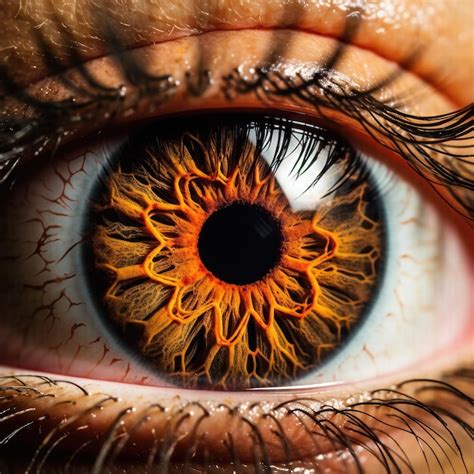 Human Eye Iris Close Up