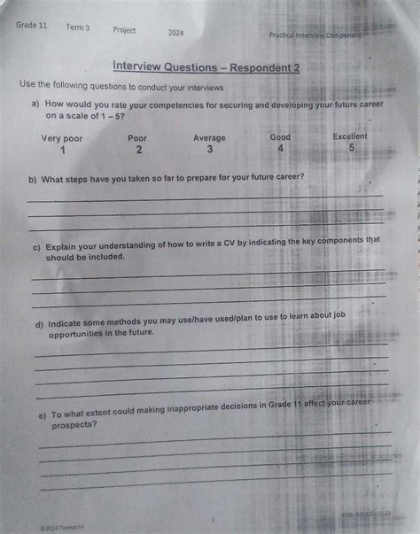 Grade 11 Term 3 Project 2024 Practical StudyX