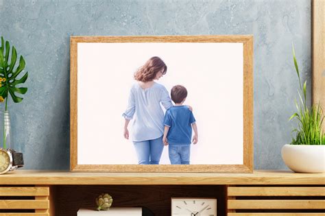Watercolor Drawing Of Mom And Son Graphic By Creative Designs