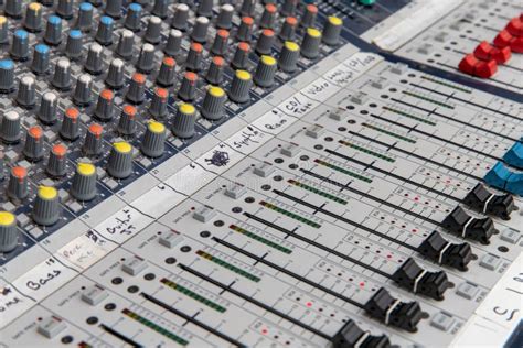 Analog Mixing Console Stock Photo Image Of Each Balance 57625566
