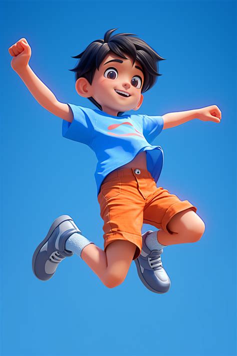 Ai数字艺术六一儿童节小孩模型