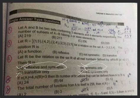 Let R Be The Relation On The Set R Of All Real Numbers Defined By A R B I