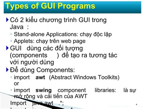 Bài giảng Abstract Window Toolkit Swing TaiLieuHay vn