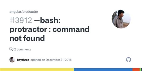 Bash Protractor Command Not Found · Issue 3912 · Angular
