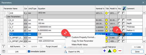 solved exported parameter into custom property wont show unit